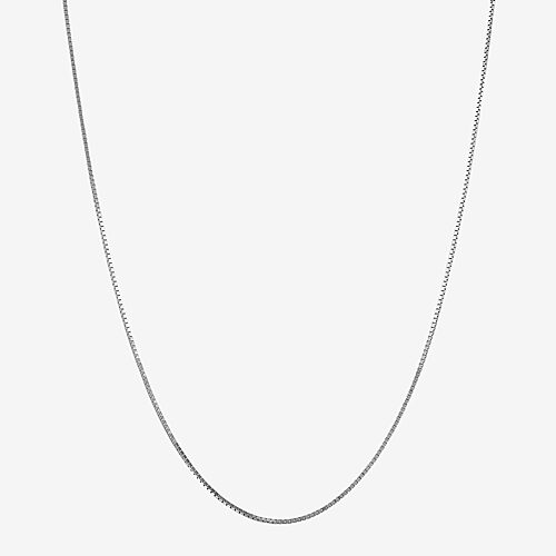 Click here for Womens Sterling Silver 22 Inch Box Chain Necklace... prices