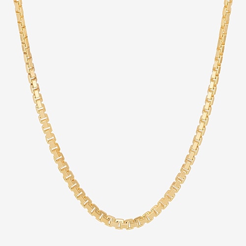 Click here for Made in Italy Mens 18K Gold Over Silver 24 Inch Bo... prices