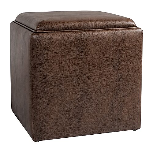 Click here for Kinfine HomePop Lift-Off Lid Ottoman in Faux Leath... prices
