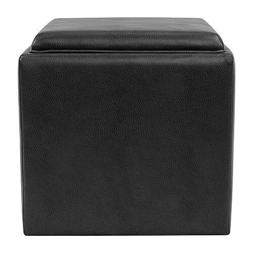 Click here for Kinfine HomePop Lift-Off Lid Ottoman in Faux Leath... prices