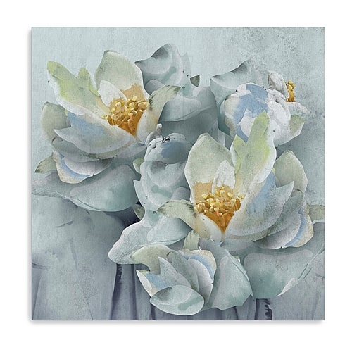 Click here for Lumaprints Peonies Square Canvas Art  One Size  Bl... prices