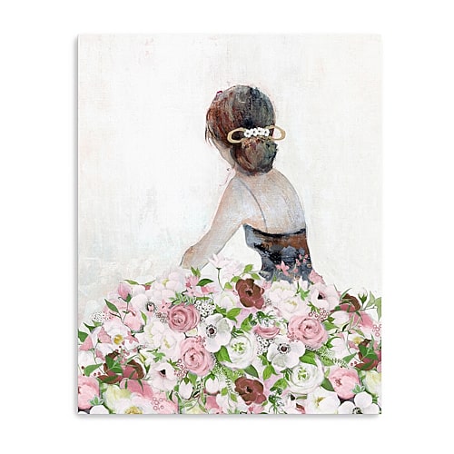 Click here for Floral Contemplation II Canvas Art  One Size  Pink prices