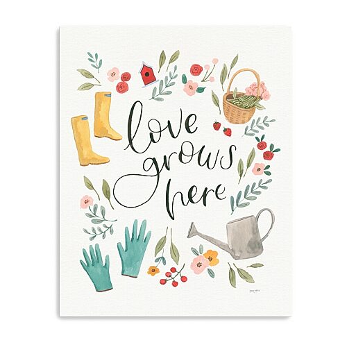 Life In Full Bloom II Canvas Art  One Size  White