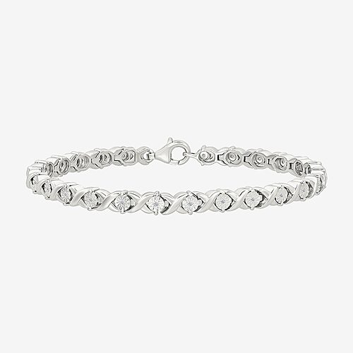 Click here for Womens 1/10 CT. T.W. Natural White Diamond Sterlin... prices