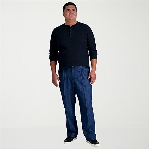 Click here for Haggar Mens Big & Tall Stretch Denim Classic-Fit P... prices