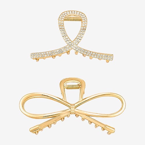 Click here for Bijoux Bar 2-pc. Hair Clip  One Size  Yellow prices
