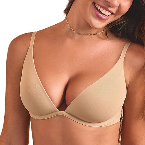 Click here for Ilusion Microfiber Plunge Bra - 70135  C  Beige prices