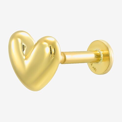 Click here for Gold Addiction Womens 10K Gold 6.5mm Heart Single... prices