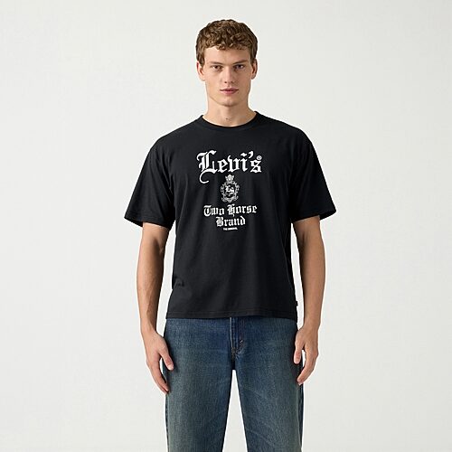 Click here for Levis Mens Boxy Crewneck T-Shirt - Black prices