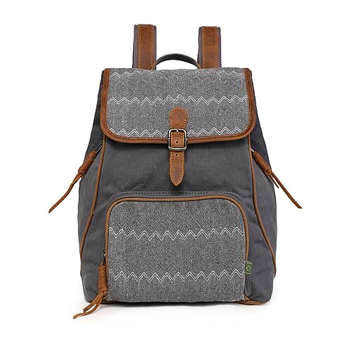 Click here for Tsd Brand Oak Hill Canvas Backpack - Gray prices