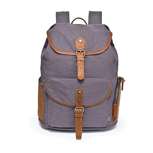Click here for Tsd Brand Milo Canvas Backpack - Grey prices