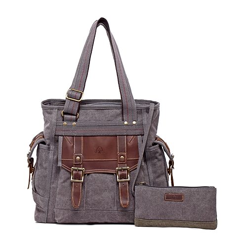Click here for Tsd Brand Womens Turtle Ridge Canvas Tote Bag - Gr... prices