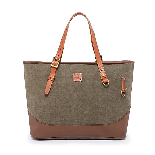 Click here for Tsd Brand Redwood Canvas Shopper Bag - Olive prices