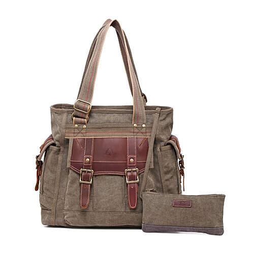 Click here for Tsd Brand Womens Turtle Ridge Canvas Tote Bag - Ol... prices