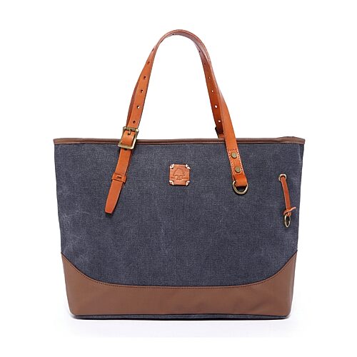 Click here for Tsd Brand Redwood Canvas Shopper Bag - Navy prices