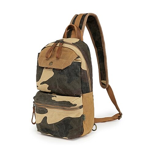 Click here for Tsd Brand Mountain Leaf Top Handle Sling Bag - Kha... prices