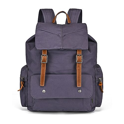 Click here for Tsd Brand Coast Ranch Canvas Backpack - Gray prices