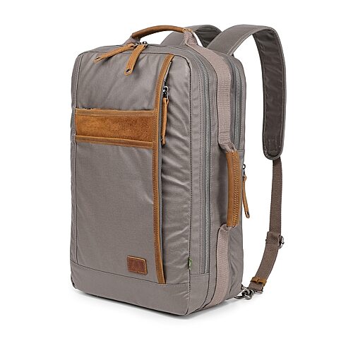 Click here for Tsd Brand Madrone Coated Canvas Backpack - Gray prices