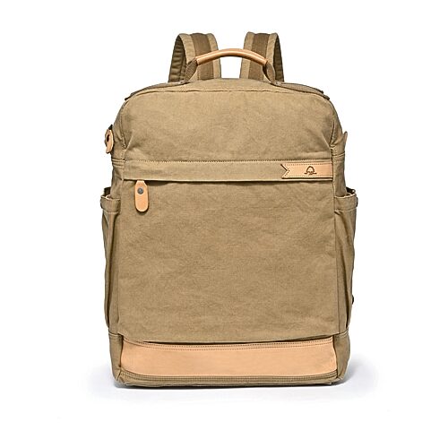 Click here for Tsd Brand Tilia Canvas Backpack - Khaki prices