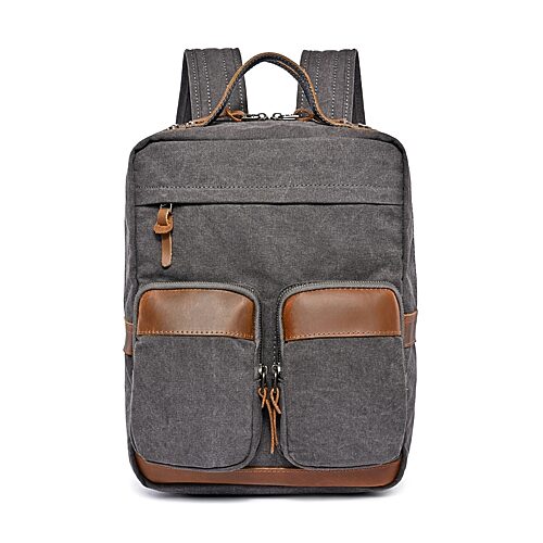 Click here for Tsd Brand Foothill Ranch Canvas Backpack - Gray prices