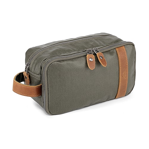 Click here for Tsd Brand Urban Light Coated Canvas Toiletry Bag -... prices