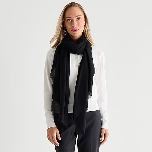 Click here for Liz Claiborne Oblong Scarf  One Size  Black prices