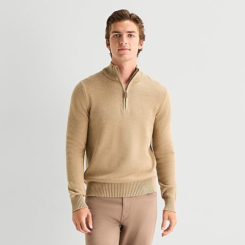 Click here for St. Johns Bay Mens Mock Neck Long Sleeve Quarter-Z... prices