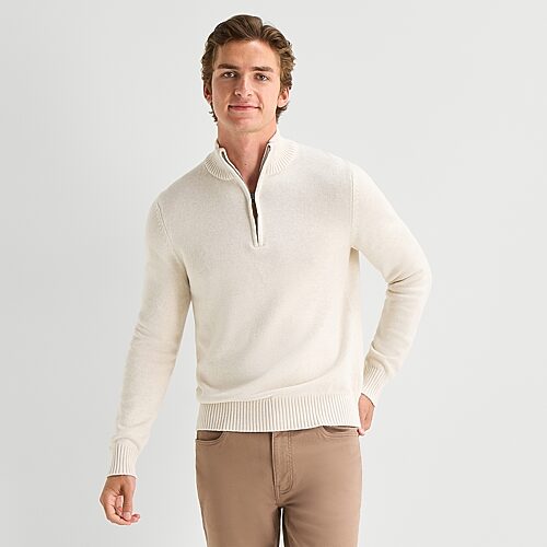 Click here for St. Johns Bay Mens Mock Neck Long Sleeve Quarter-Z... prices
