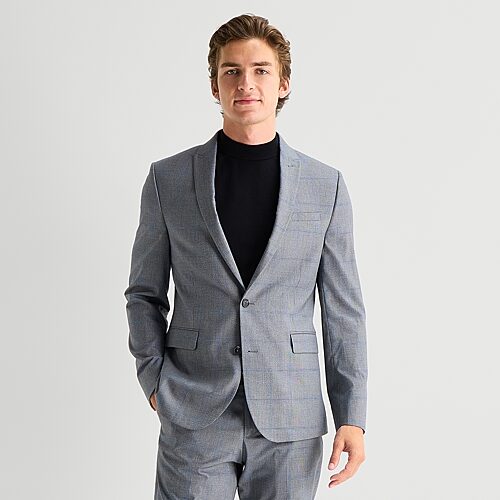 Click here for J. Ferrar Ultra Comfort Mens Slim Fit Plaid Suit J... prices