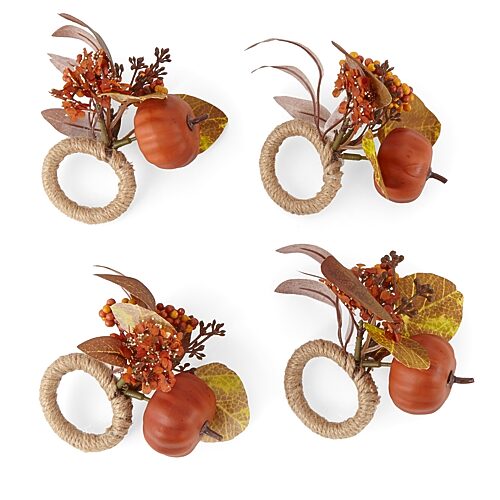 Click here for Linden Street Woodland Spice Pumpkin 4-pc. Napkin... prices