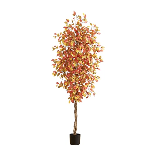 Click here for Nearly Natural 7ft Autumn Ficus Indoor Artificial... prices