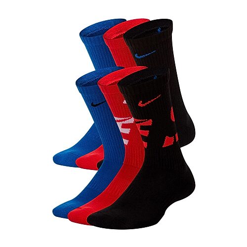 Click here for Nike Unisex 6 Pair Crew Socks  Small  Red prices