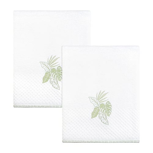 Click here for IZOD Reef 2-pc. Leaf Bath Towel  One Size  White prices