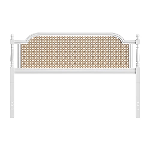 Click here for Melanie Wood and Cane Headboard  One Size  White prices