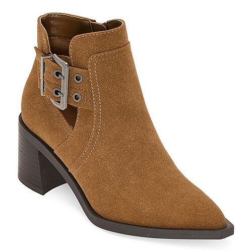 Click here for a.n.a Womens Shadow Stacked Heel Booties  6 Medium... prices