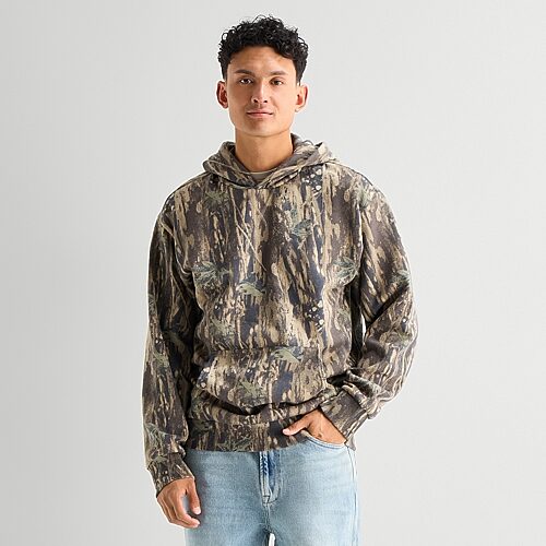 Click here for Arizona Mens Long Sleeve Fleece Hoodie  Small  Bro... prices
