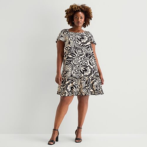 Click here for Robbie Bee Womens Plus Round Neck Short Sleeve Shi... prices