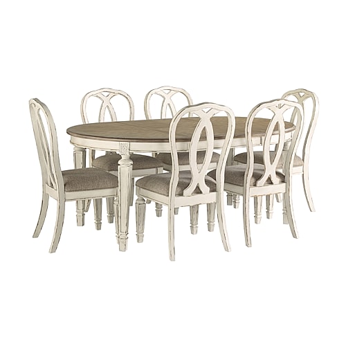 Click here for Signature Design by Ashley Realyn 7-Piece Oval Ext... prices