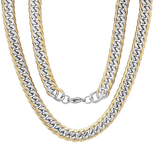 Click here for Steeltime Mens 18K Gold Over Stainless Steel Hypoa... prices