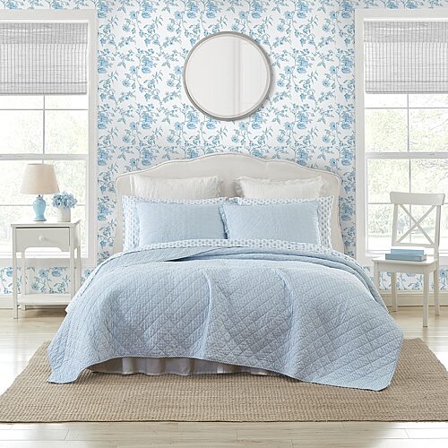Click here for Laura Ashley Oxford Stripe Reversible Quilt Sets prices