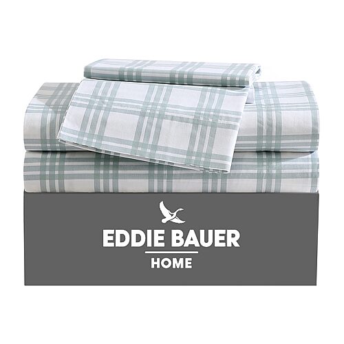Click here for Eddie Bauer Cotton Percale Sheet Set  One Size  Gr... prices