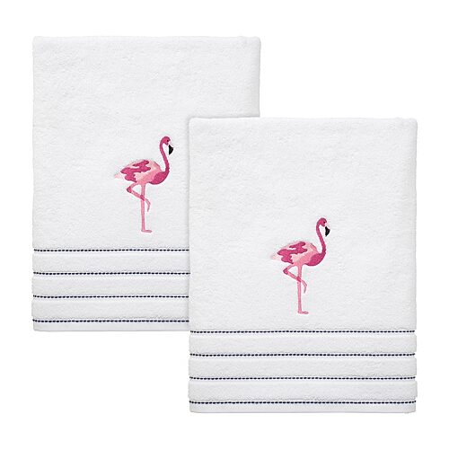 Click here for IZOD Flamingo 2-pc. Bath Towel  One Size  White prices