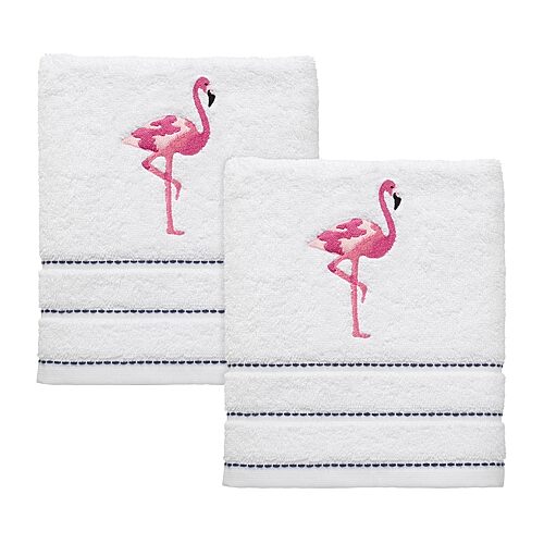 Click here for IZOD Flamingo 2-pc. Hand Towel  One Size  White prices