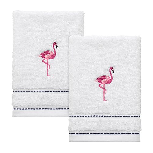 Click here for IZOD Flamingo 2-pc. Fingertip Towel  One Size  Whi... prices