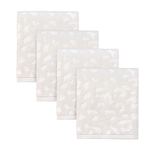 Click here for Nicole Miller Celina 4-pc. Washcloth  One Size  Wh... prices