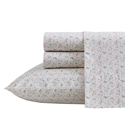 Click here for Laura Ashley(R) Evie 100 Cotton Pink Floral Percal... prices