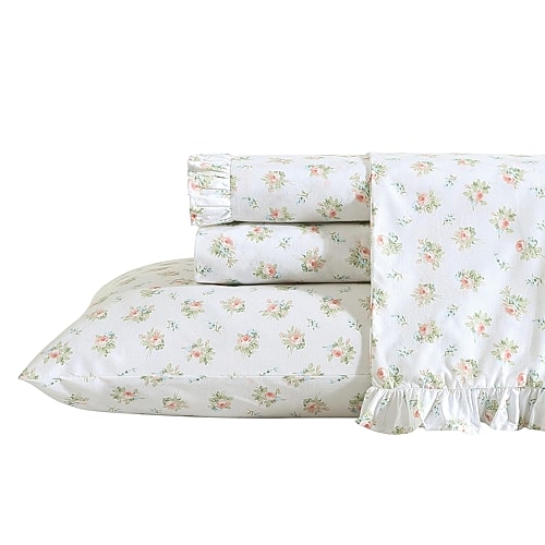 Click here for Laura Ashley 200-Thread Count Cotton Percale 4 -Pc... prices