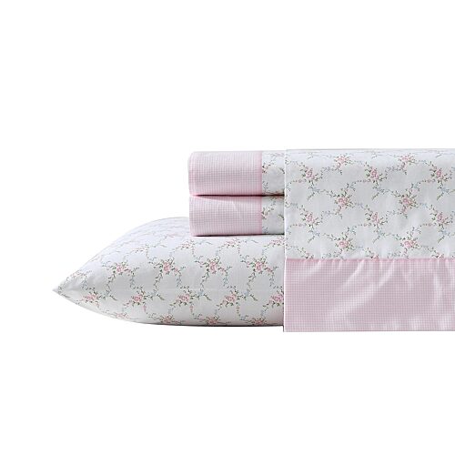 Click here for Laura Ashley(R) Lynda 100 Cotton Percale Floral Sh... prices