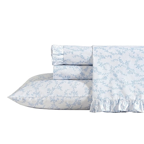 Click here for Laura Ashley 200-Thread Count Cotton Percale 2-Pc.... prices