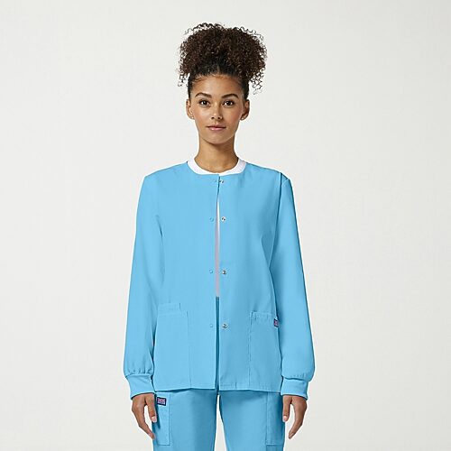 Click here for Cherokee Womens Scrub Jackets  Small  Blue prices